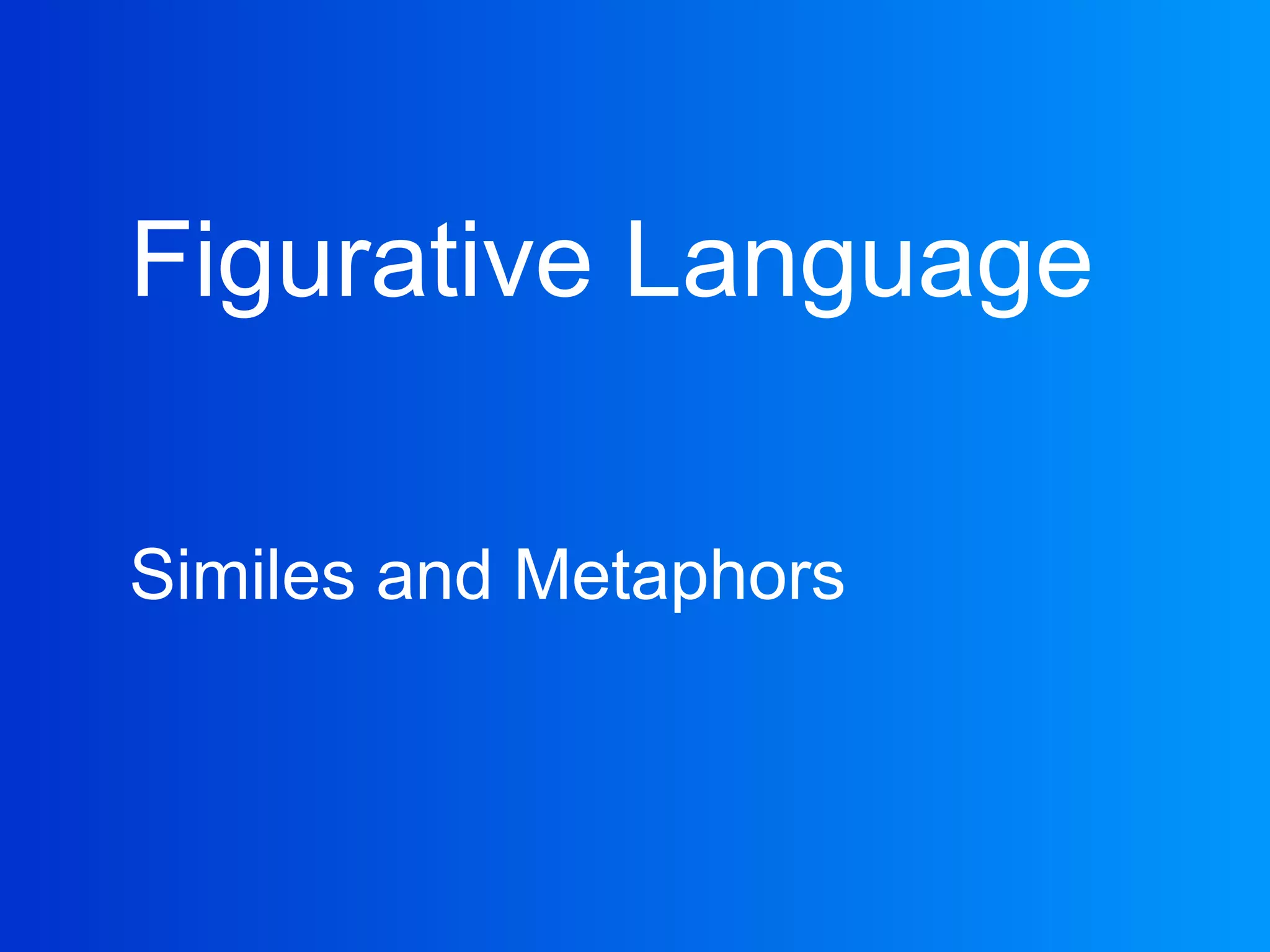 Figurative language | PPT