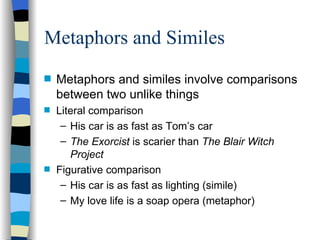 Simile Metaphor: How To Use Figurative Language, 54% OFF