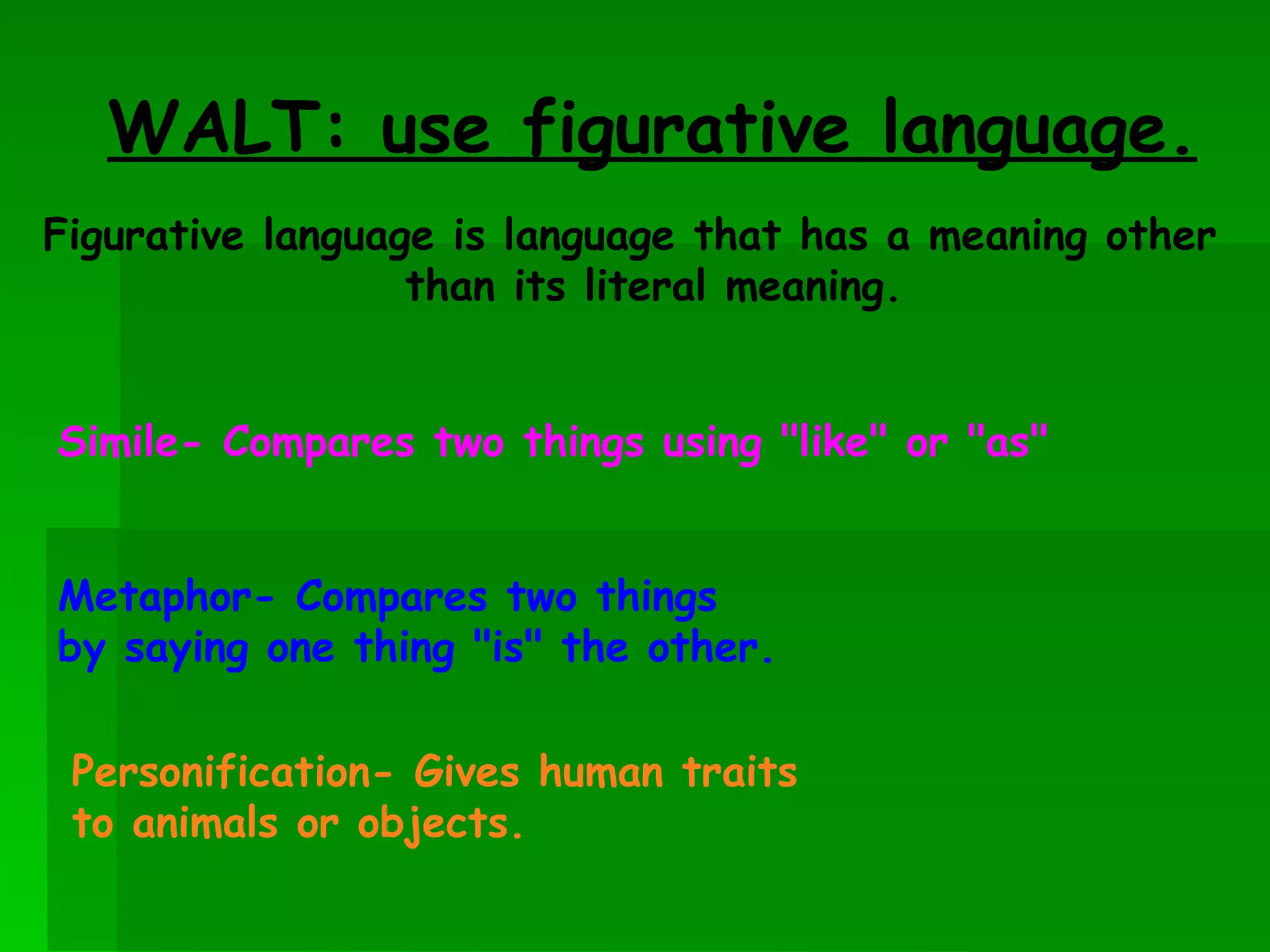 Figurative language | PPT