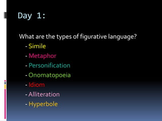 Figurative language | PPT