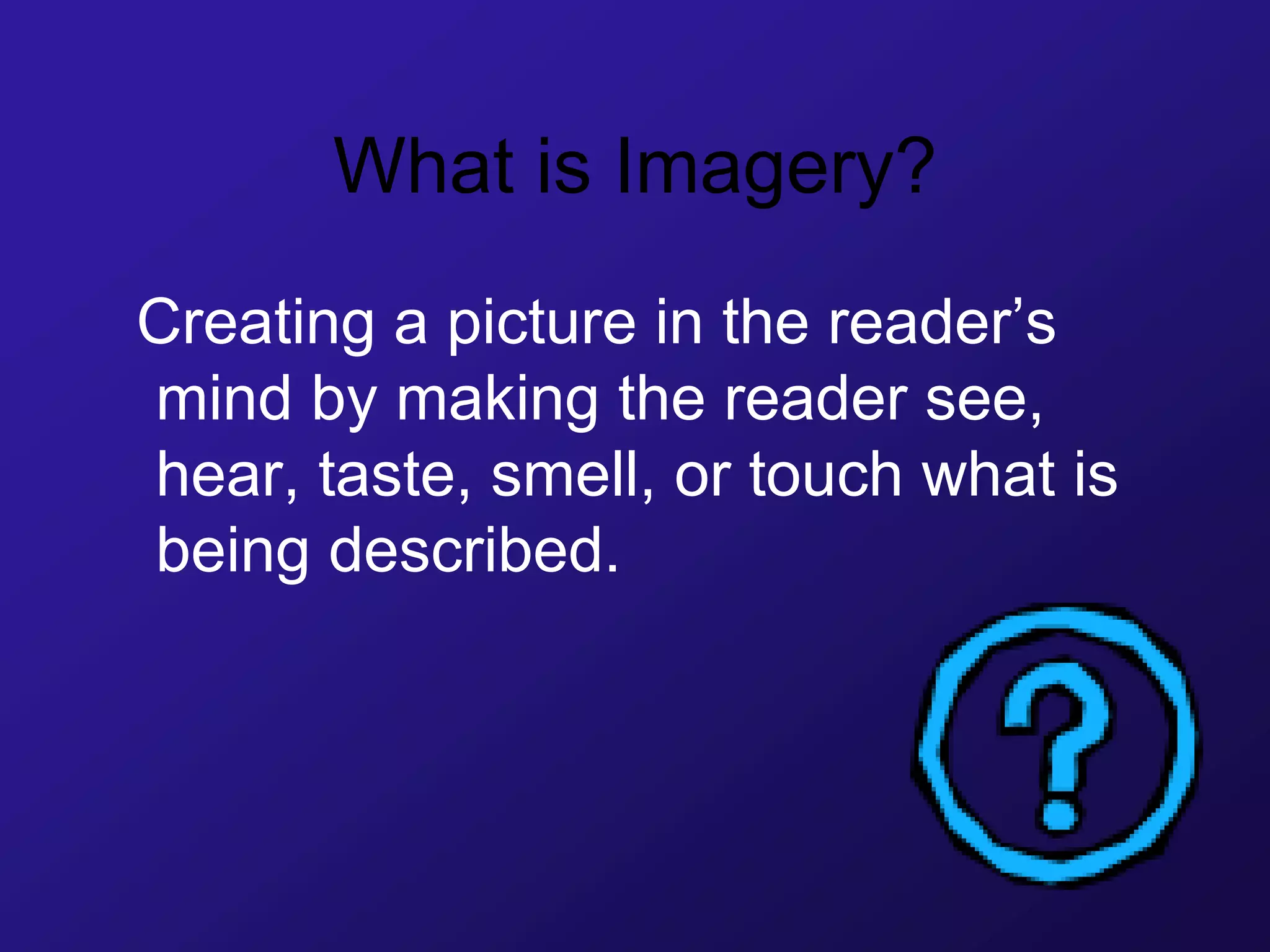 Descriptive Writing: Figurative Language and Sensory Details | PPTX
