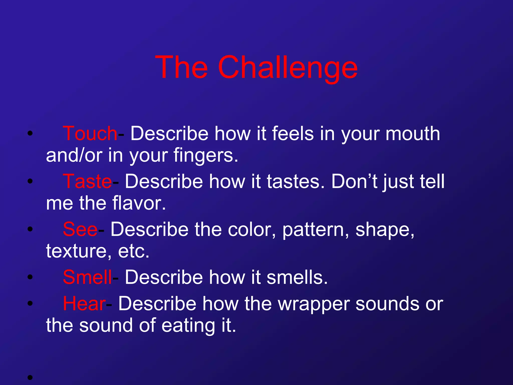 Descriptive Writing: Figurative Language and Sensory Details | PPTX ...