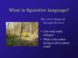 Descriptive Writing: Figurative Language and Sensory Details | PPTX