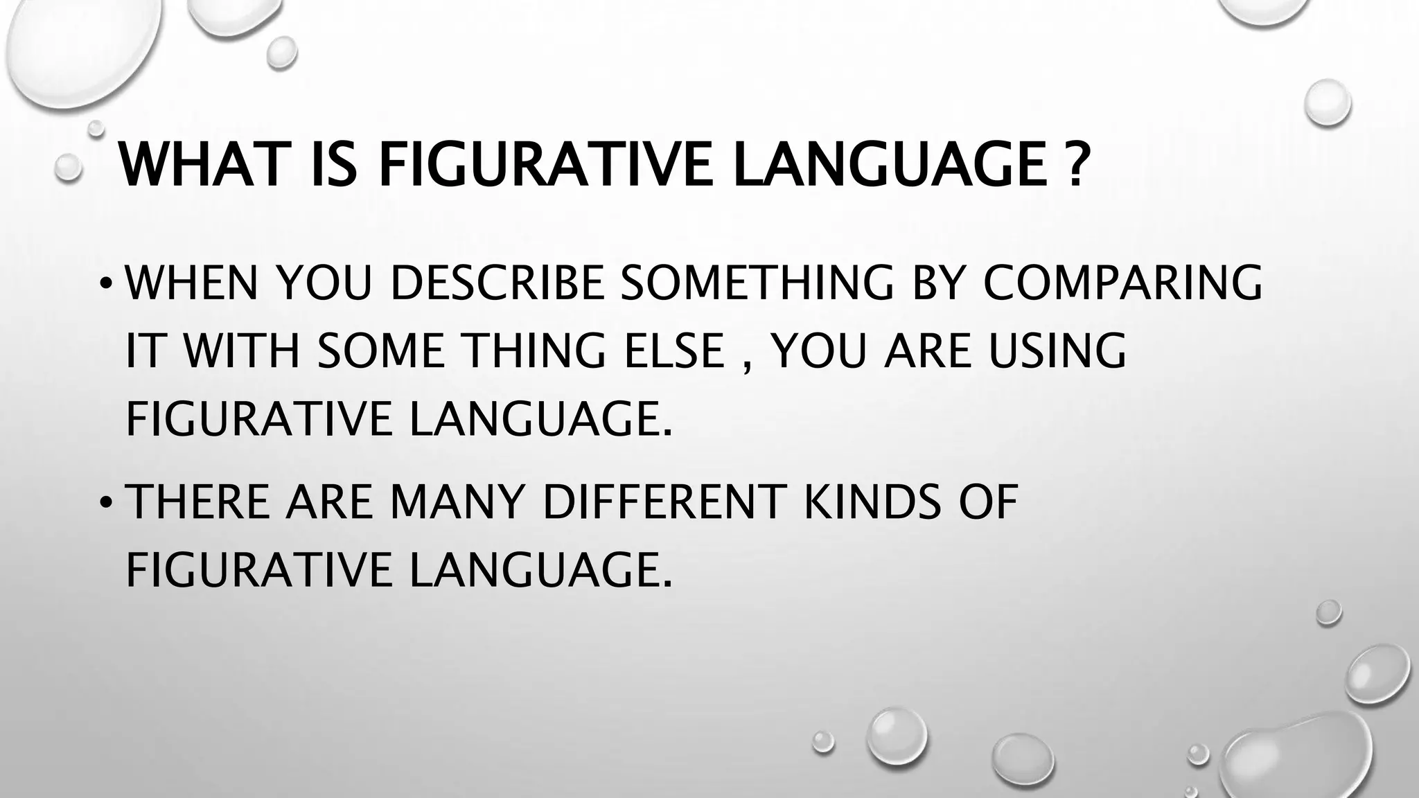 Figurative language | PPTX