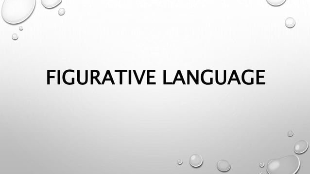 Figurative language | PPT