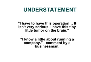 Understatement Examples For Kids