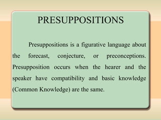 Figurative language in semantics and pragmatics | PPTX