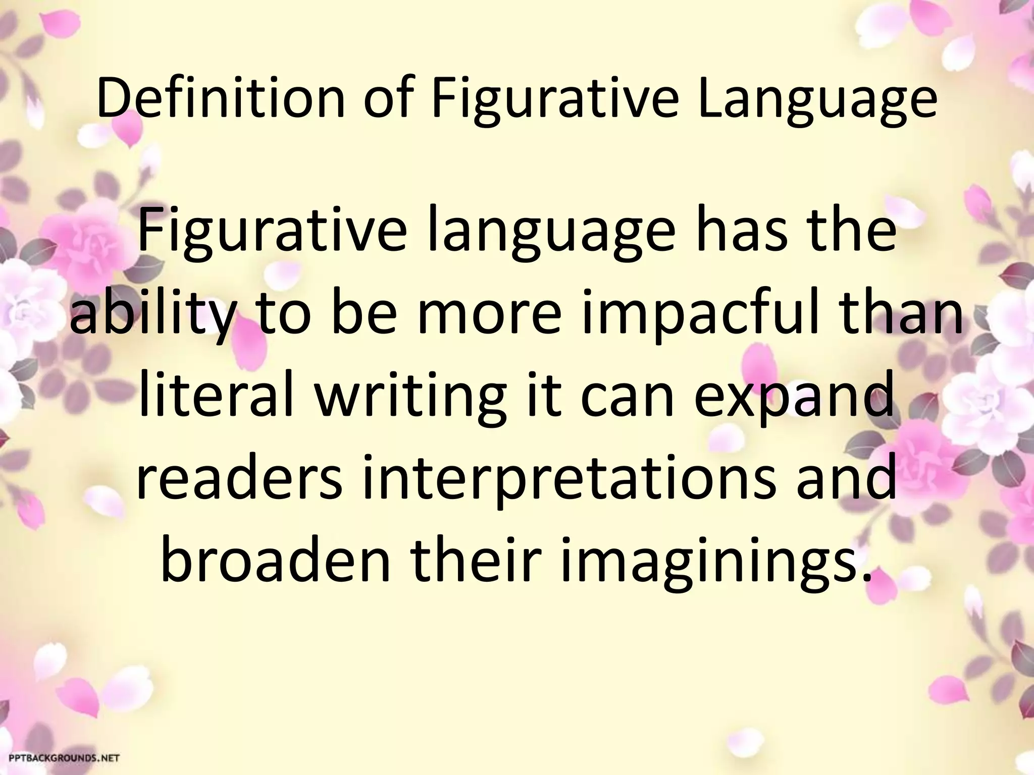 Figurative language | PPTX