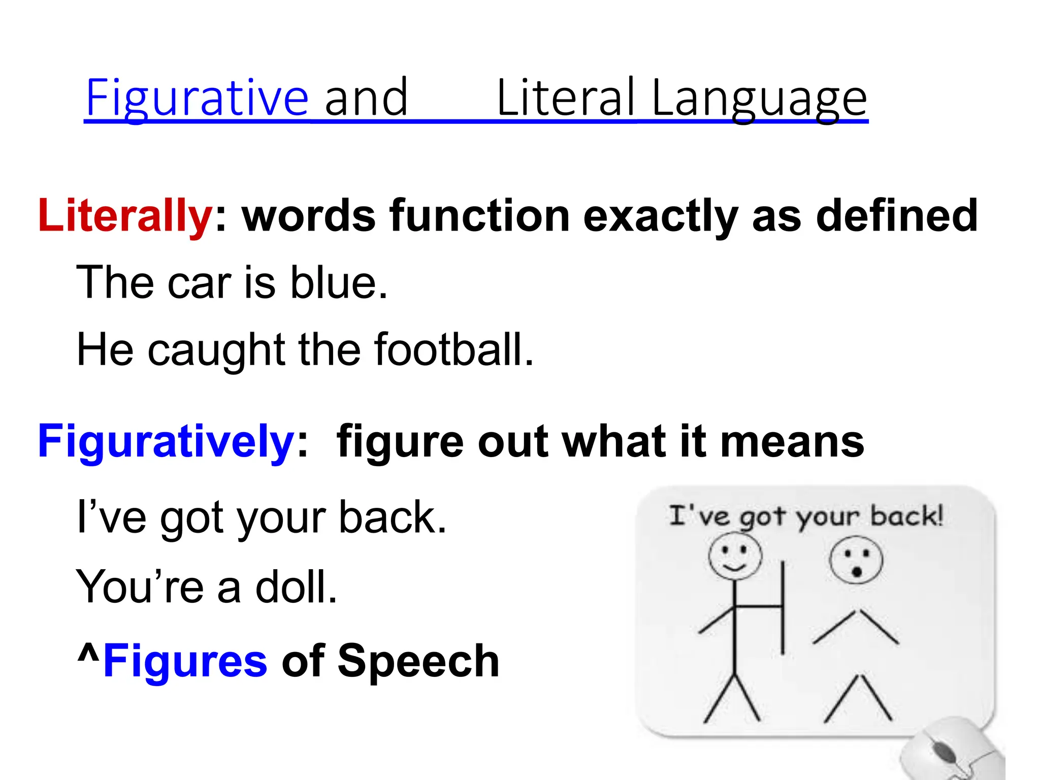 FIGURATIVE LANGUAGE in Literature writingpptx | PPT