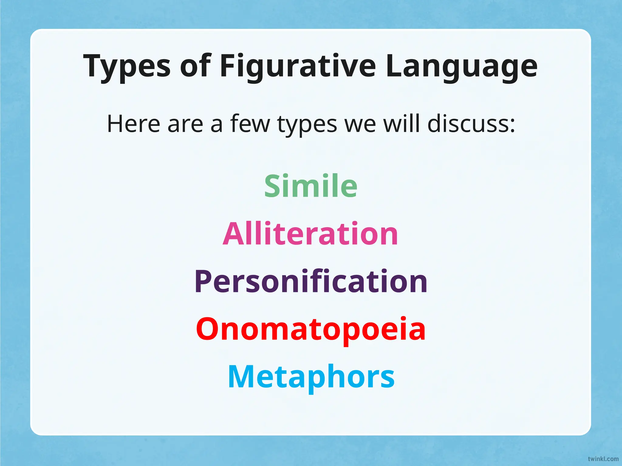 Figurative language slides for 3rd grade | PPTX