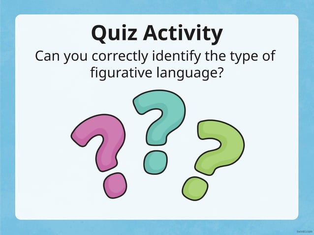Figurative language slides for 3rd grade | PPTX