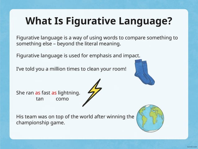 Figurative language slides for 3rd grade | PPTX