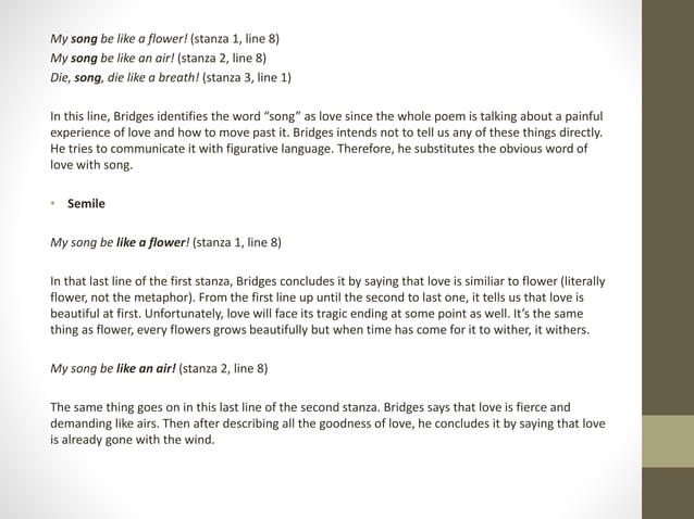 Figurative Language and Imagery Analysis in "I Have Loved Flowers That ...