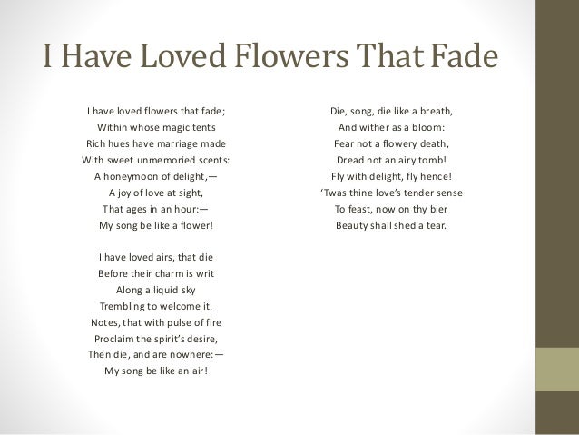 Figurative Language and Imagery Analysis in "I Have Loved Flowers Tha…