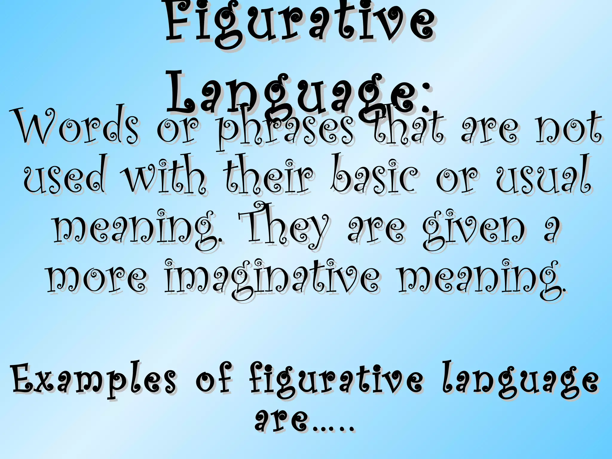 Figurative language! | PPT