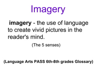 Imagery Definition Figurative Language