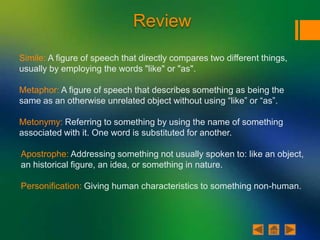 Figurative language non-linear power point | PPTX