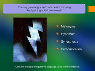 Figurative language non-linear power point | PPTX