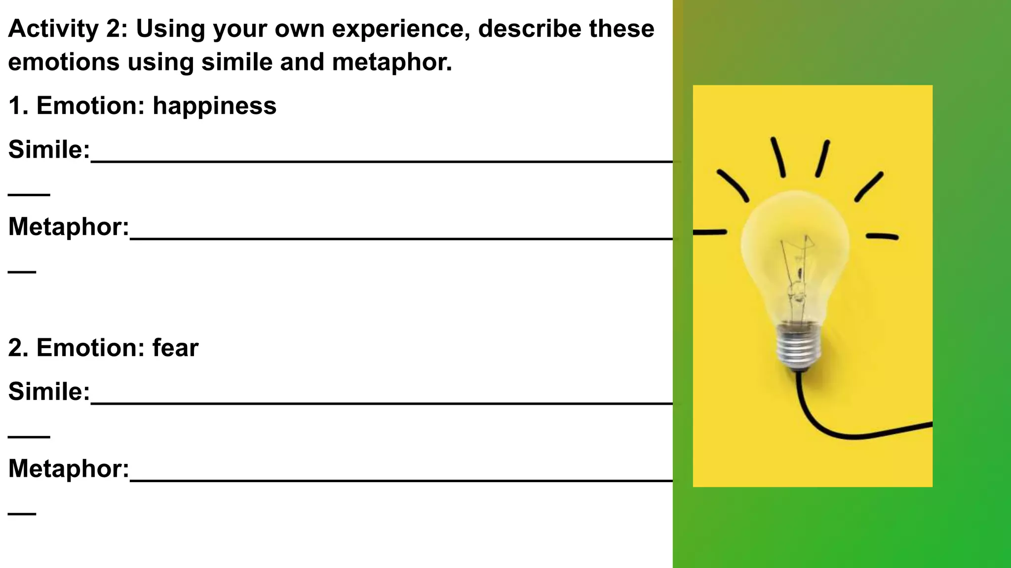 Figurative Languages – Simile and Metaphor.pptx