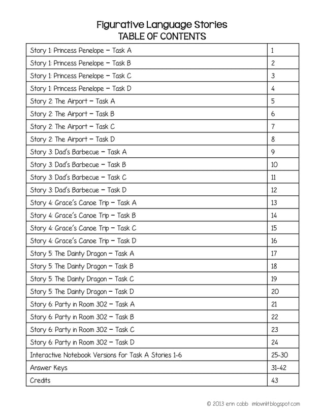 Figurative languagestoriesforclosereadingfree completeweek1-1 | PDF ...