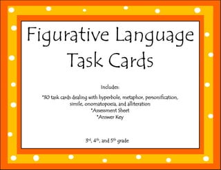 Figurative languagetaskcards 1 | PPT