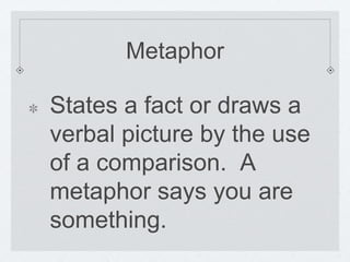 Figurative Language Terms | PPTX