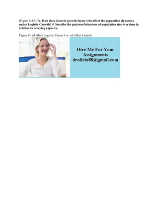 (Figure 8 &9) 7a- How does discrete growth factor (rd) affect the popu ...