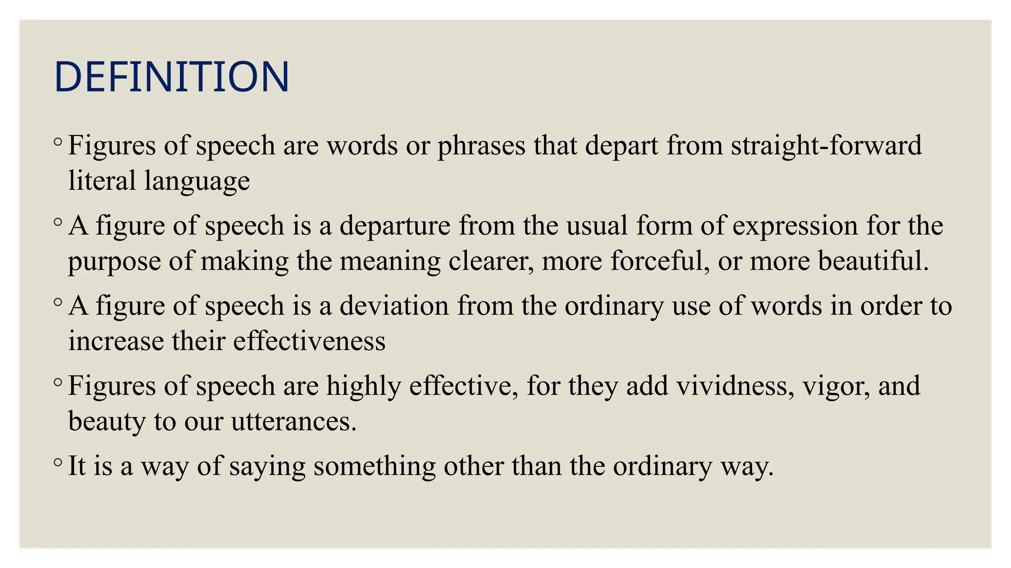 The FIGURE OF SPEECH IN ENGLISH LANGUAGE | PPTX