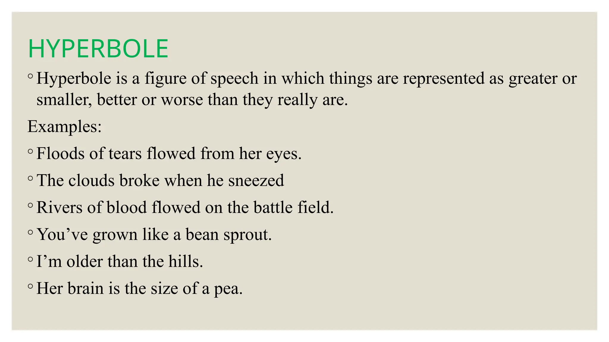 The FIGURE OF SPEECH IN ENGLISH LANGUAGE | PPTX