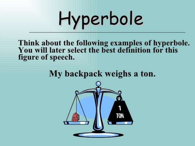 Figure of speech hyperbole | PPTX