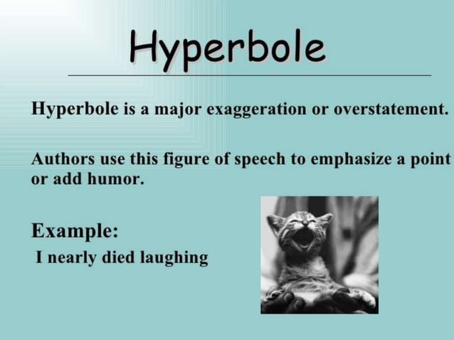 Figure of speech hyperbole | PPTX