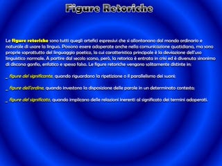 Figure Retoriche | PPTX