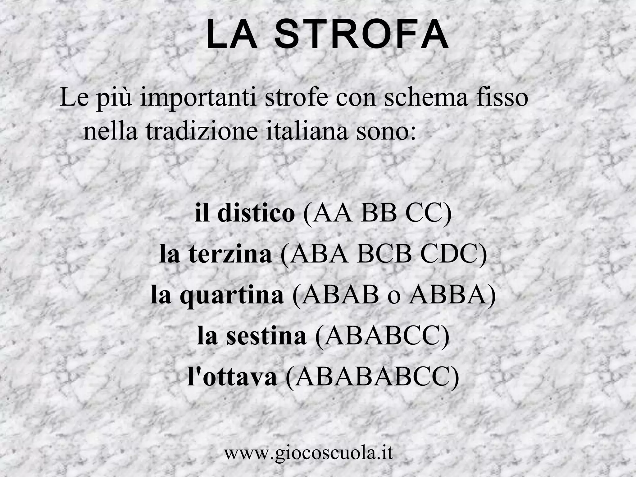 Figure retoriche e cenni di metrica | PPT