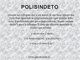 Figure retoriche e cenni di metrica | PPT