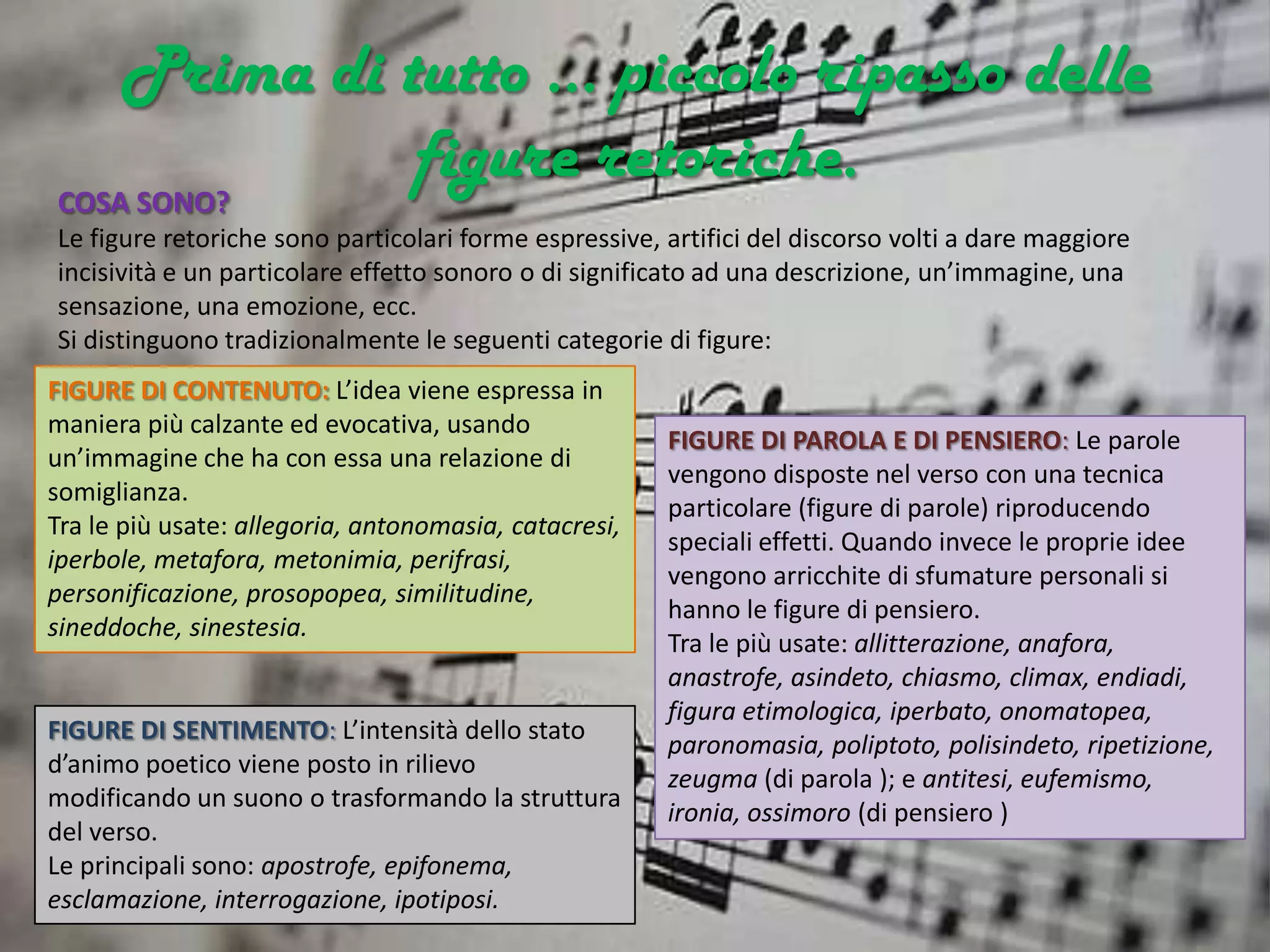 Figure retoriche in musica (Marlene Kuntz) | PPSX