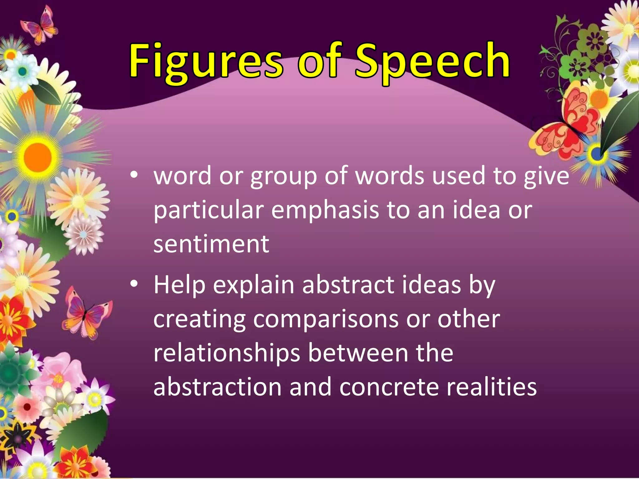 Figures of speech used in English Language | PPT