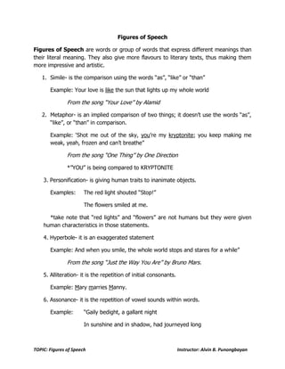 Figures of speech | PDF