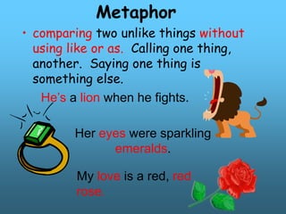 FIGURES OF SPEECH THAT TELLS SIMPLE SPEECH USE IN SPEAKING | PPT
