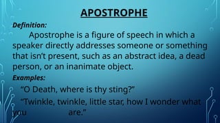 Figures of Speech: Irony, Apostrophe, Simile, Hyperbole, Metaphor and ...