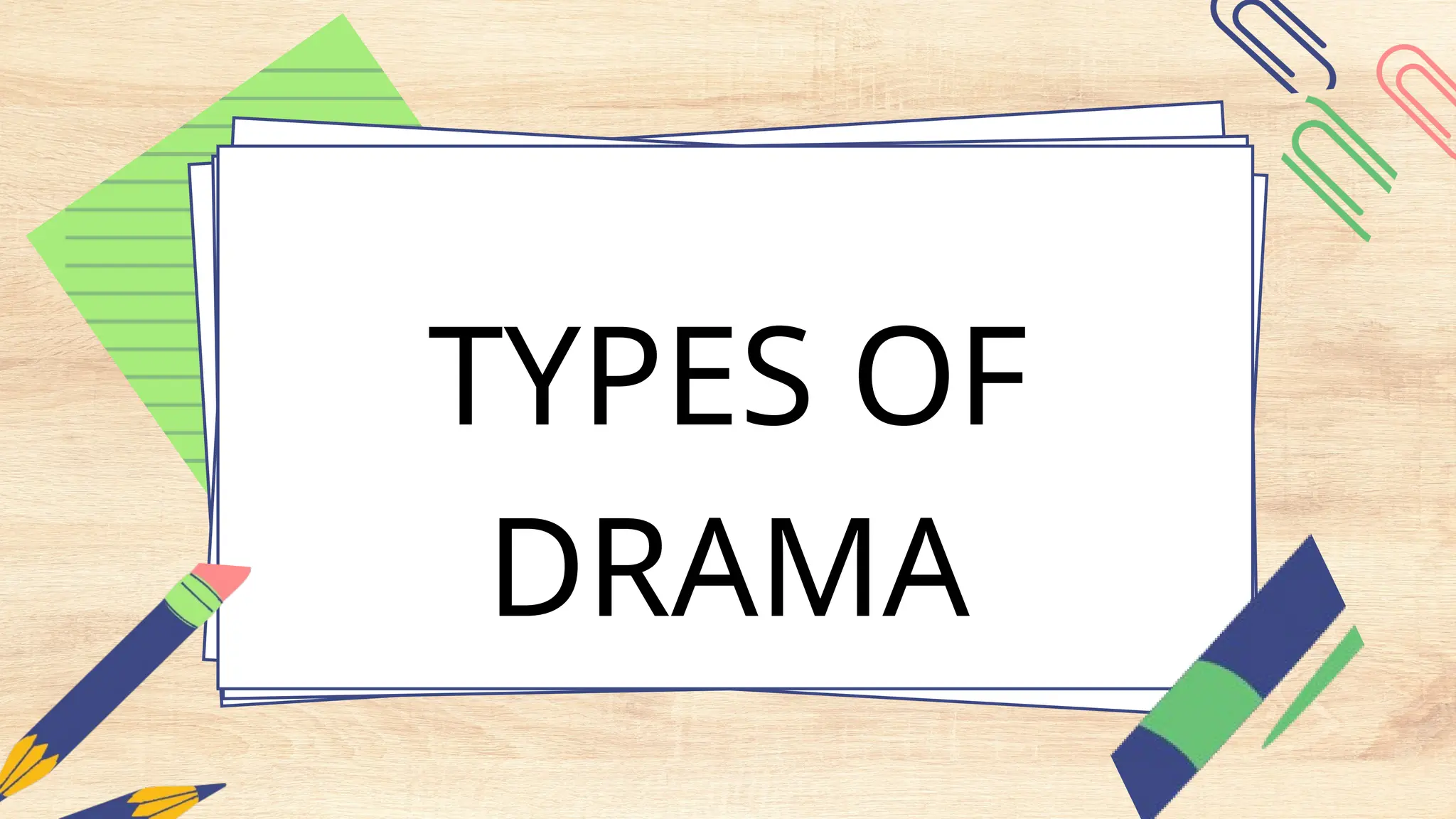 Types of Drama Play English Grade 10 lesson | PPTX