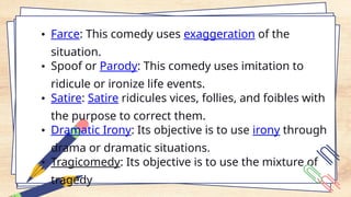 Types of Drama Play English Grade 10 lesson | PPTX