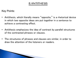 Figures of Speech Presentation with examples by Dev Jain for Std.8 | PPTX