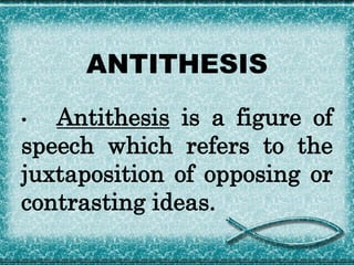Antithesis Examples In Literature