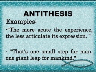 Antithesis Examples