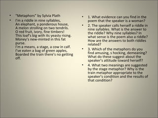 Figures of speech, or metaphorical language | PPT