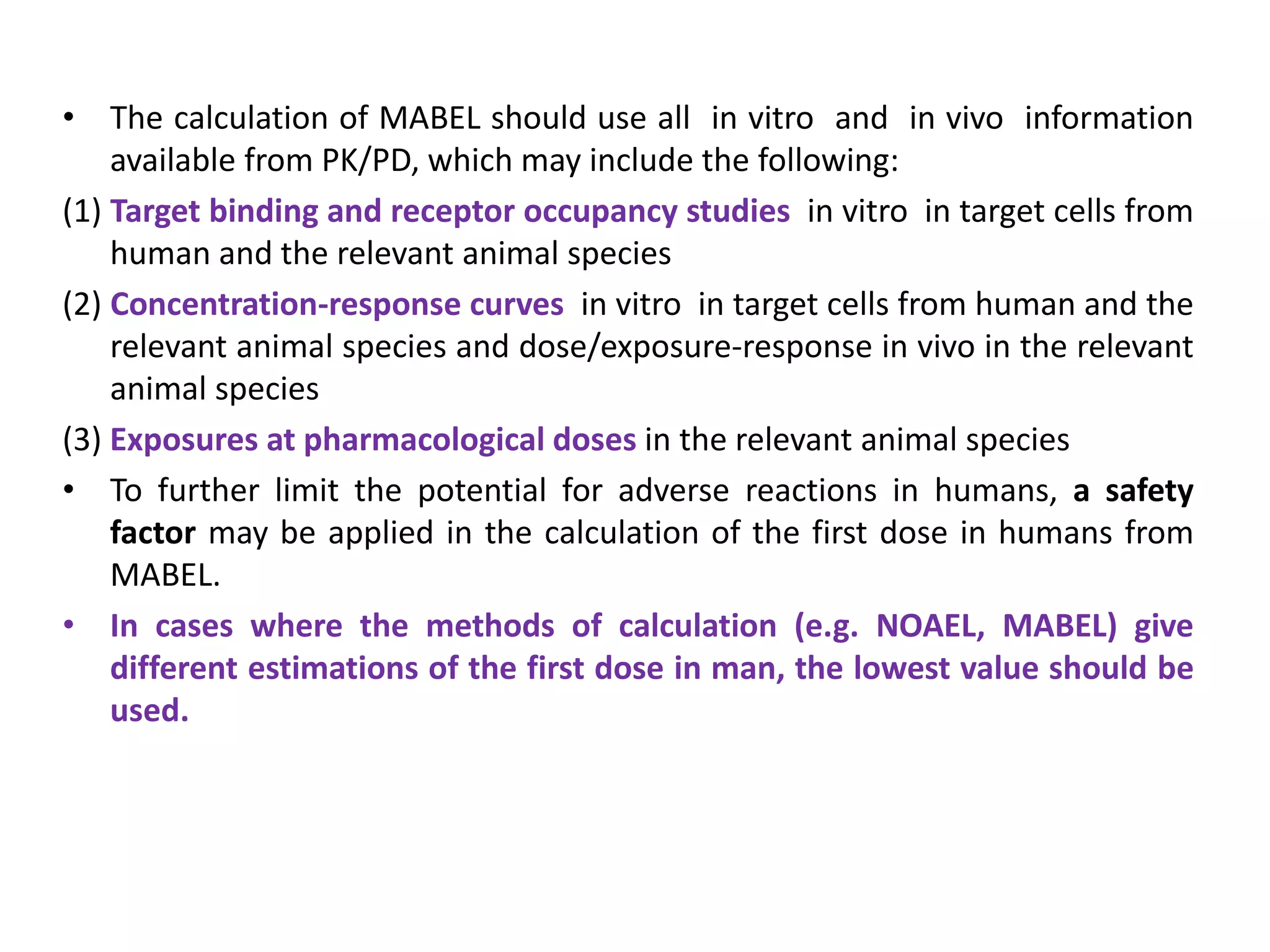 First in Human dose | PPTX