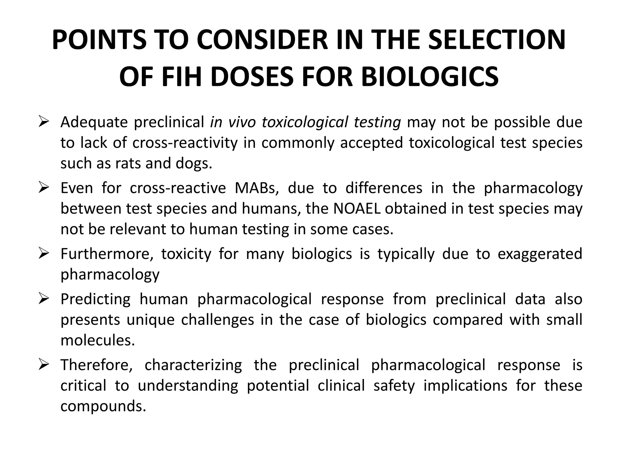 First in Human dose | PPTX