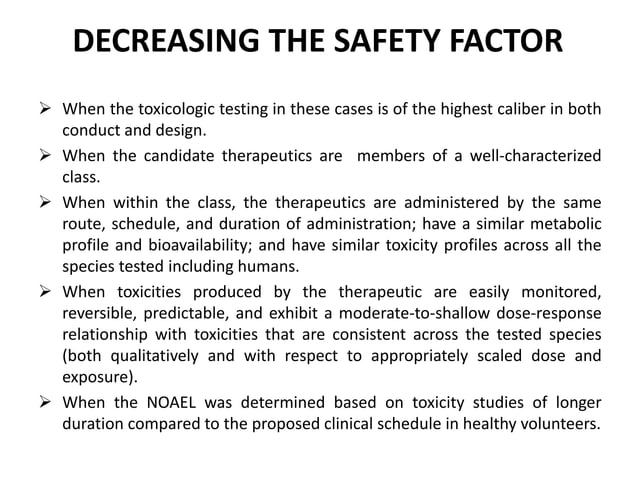 First in Human dose | PPTX | Chemistry | Science