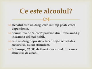 Fii cool ! fără alcool! | PPTX