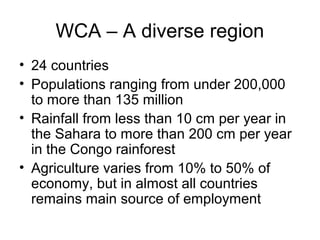 IFAD WCA- Building success together | PPT